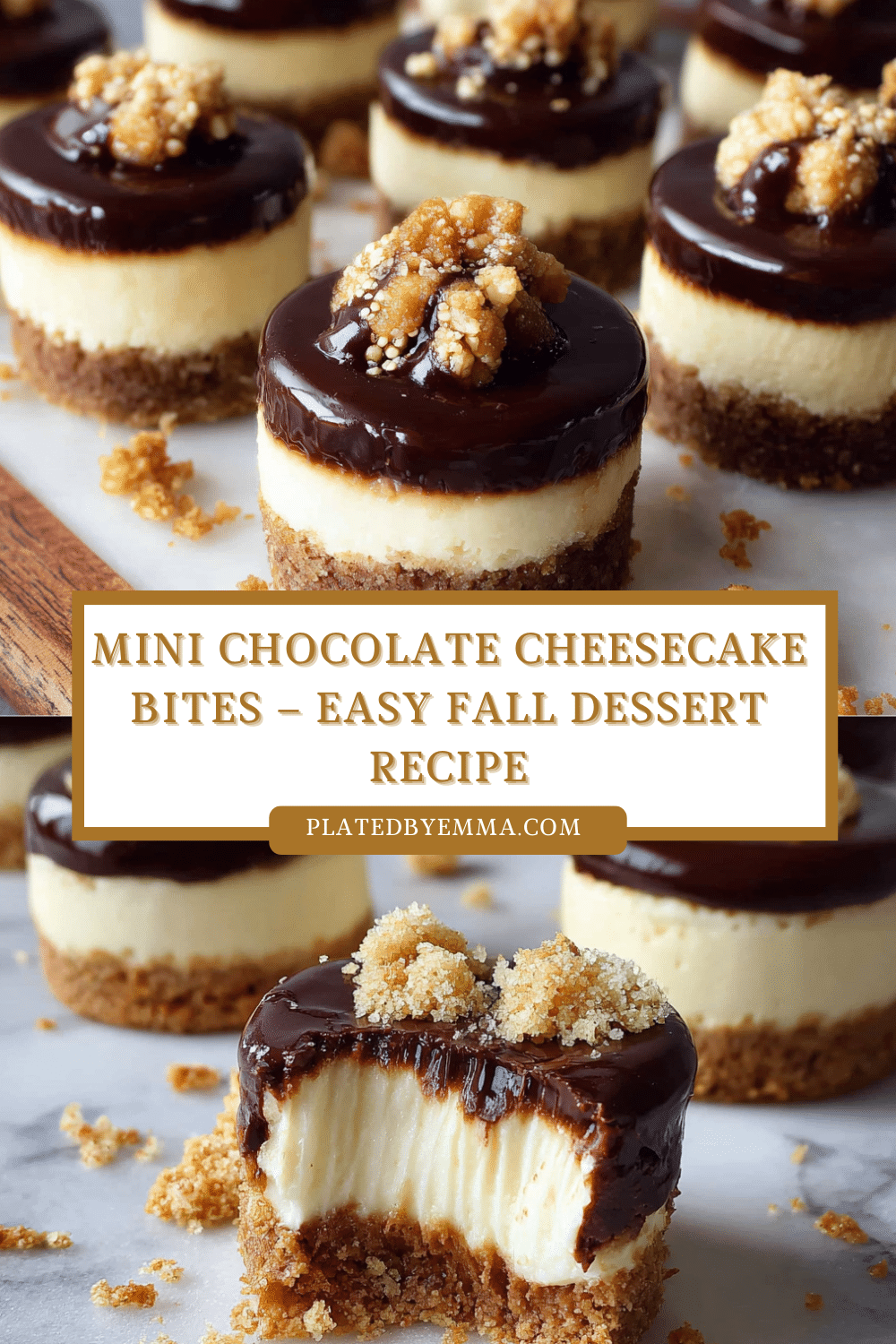 Mini Chocolate Cheesecake Bites – Irresistibly Creamy & Decadent