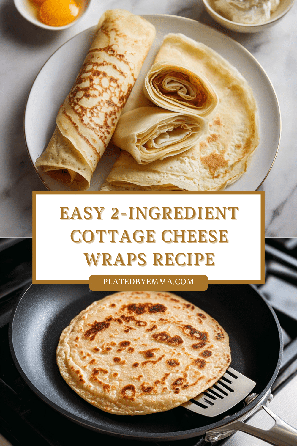 2-Ingredient Cottage Cheese Wraps: Quick & Creamy Protein Snack